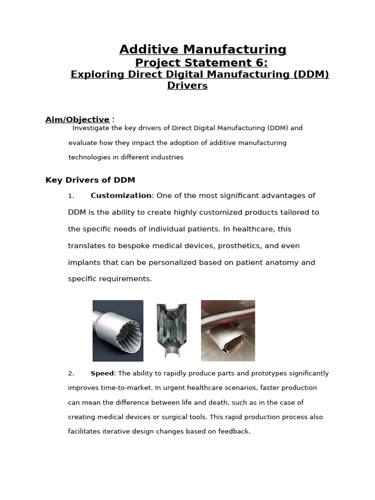 Exploring Direct Digital Manufacturing | PDF | 3 D Printing | Supply Chain