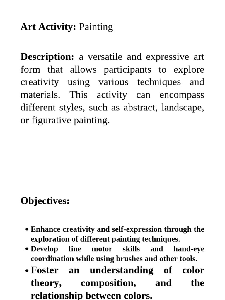 Art Activity | PDF | Paintings | Collage
