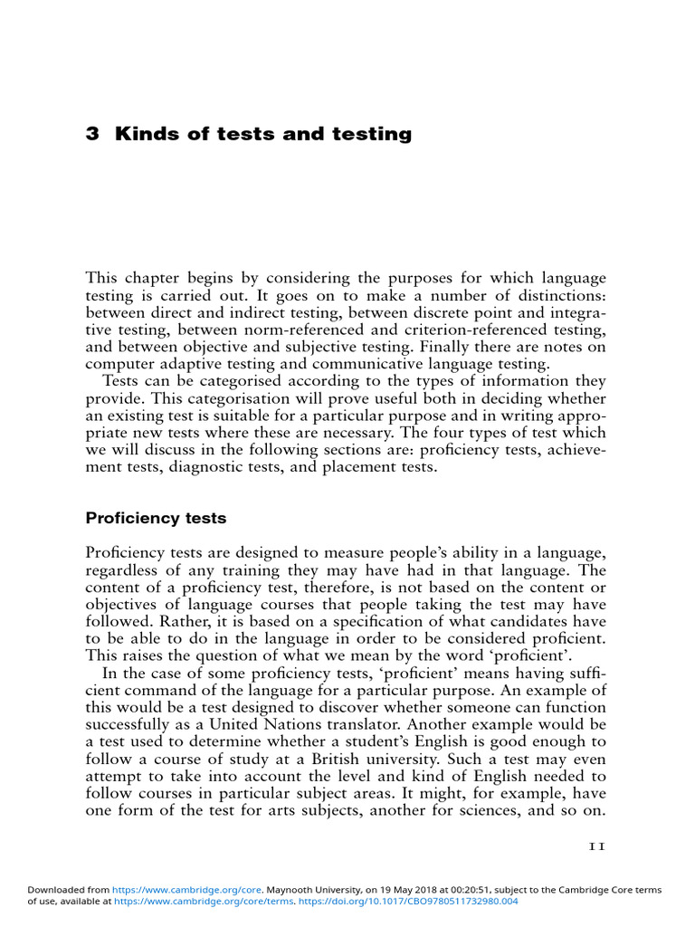 Testing For Language Teachers 2nbsped 0521484952 9780521484954 Compress ...