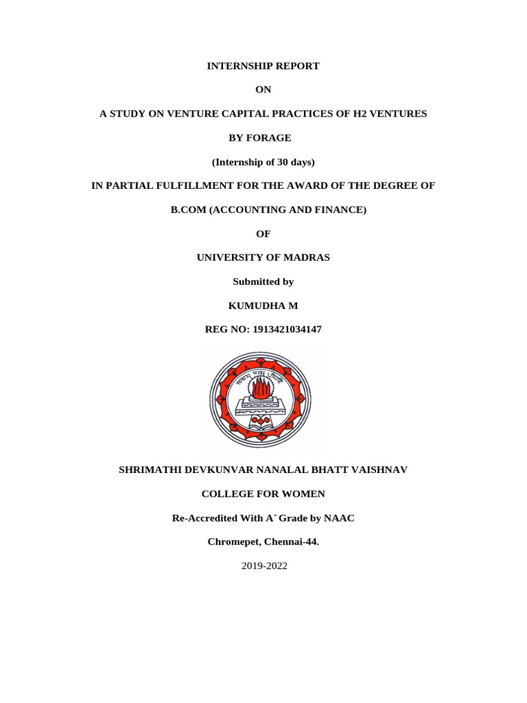 INTERNSHIP Front Pages | PDF | Educational Stages | Academic Degree