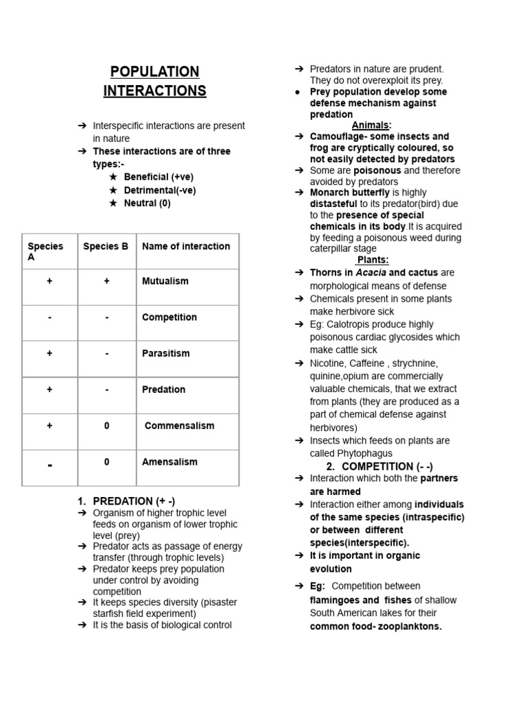 Population Interaction - 3 | PDF | Parasitism | Predation