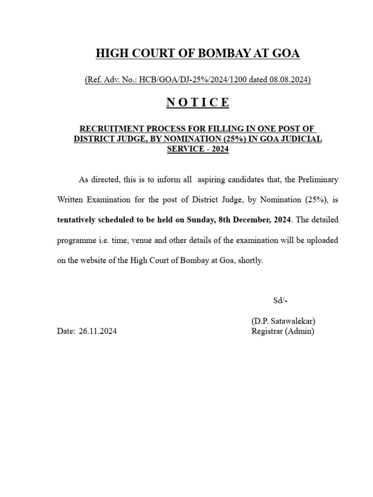 DJ Notice 2024 | PDF