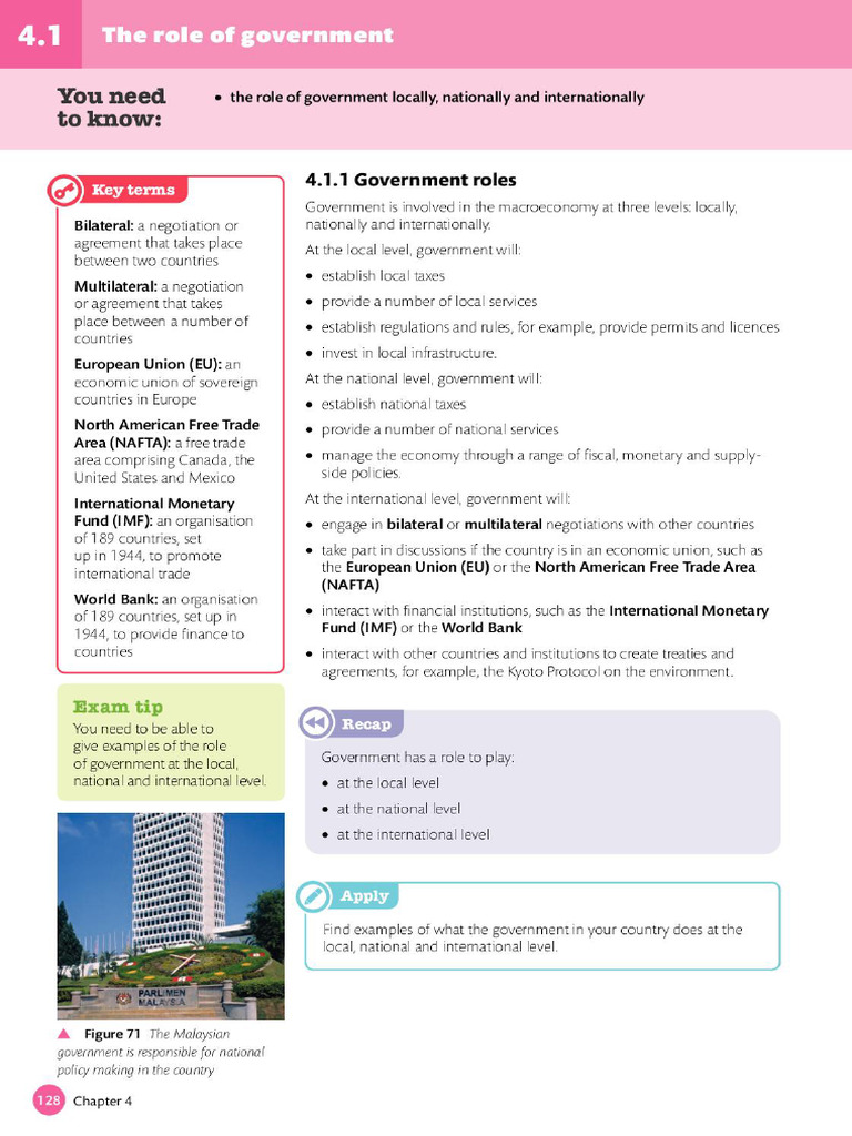 The Role of Government 2 | PDF