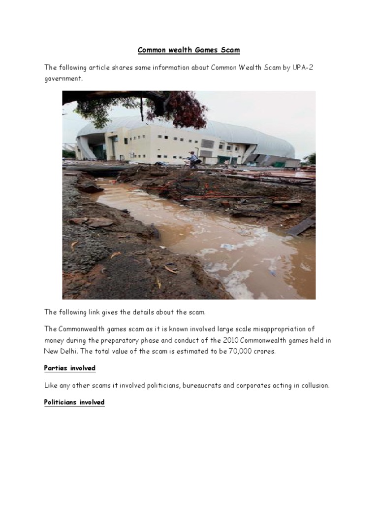 2010 Commonwealth Games Scam Overview | PDF | Sports | Government