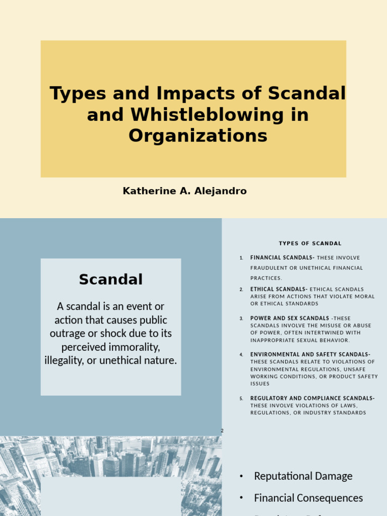 Report Scandal and Whistleblowing | PDF | Social Psychology | Psychology