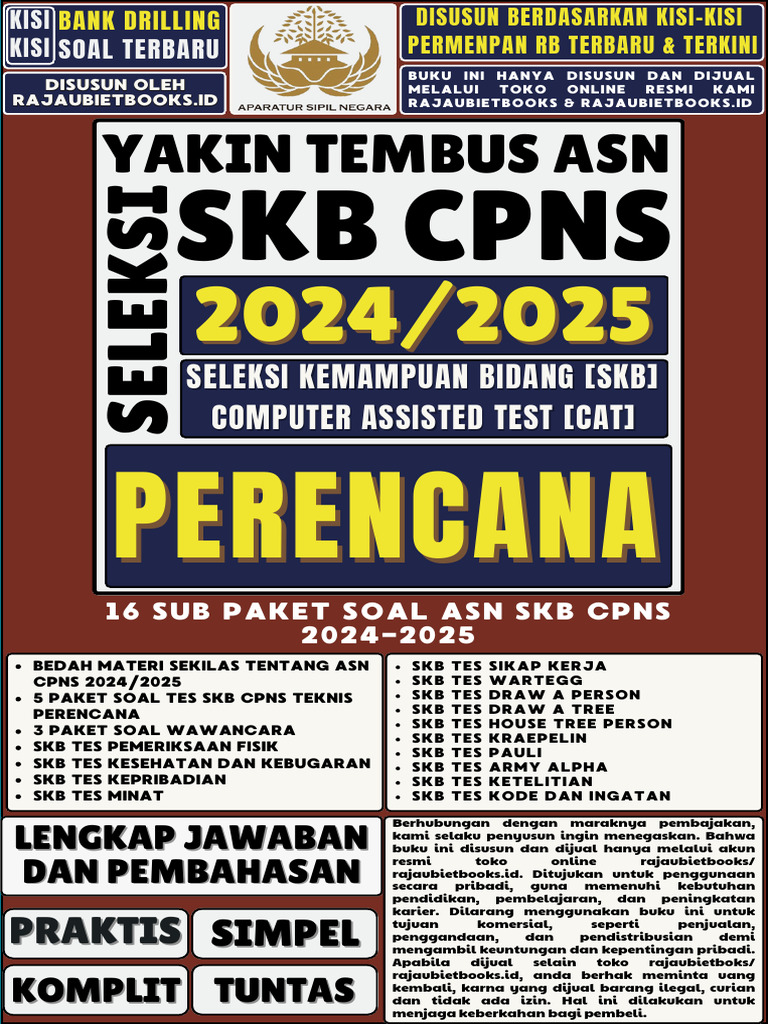 Skb Cpns Perencana 2024-2025 | PDF