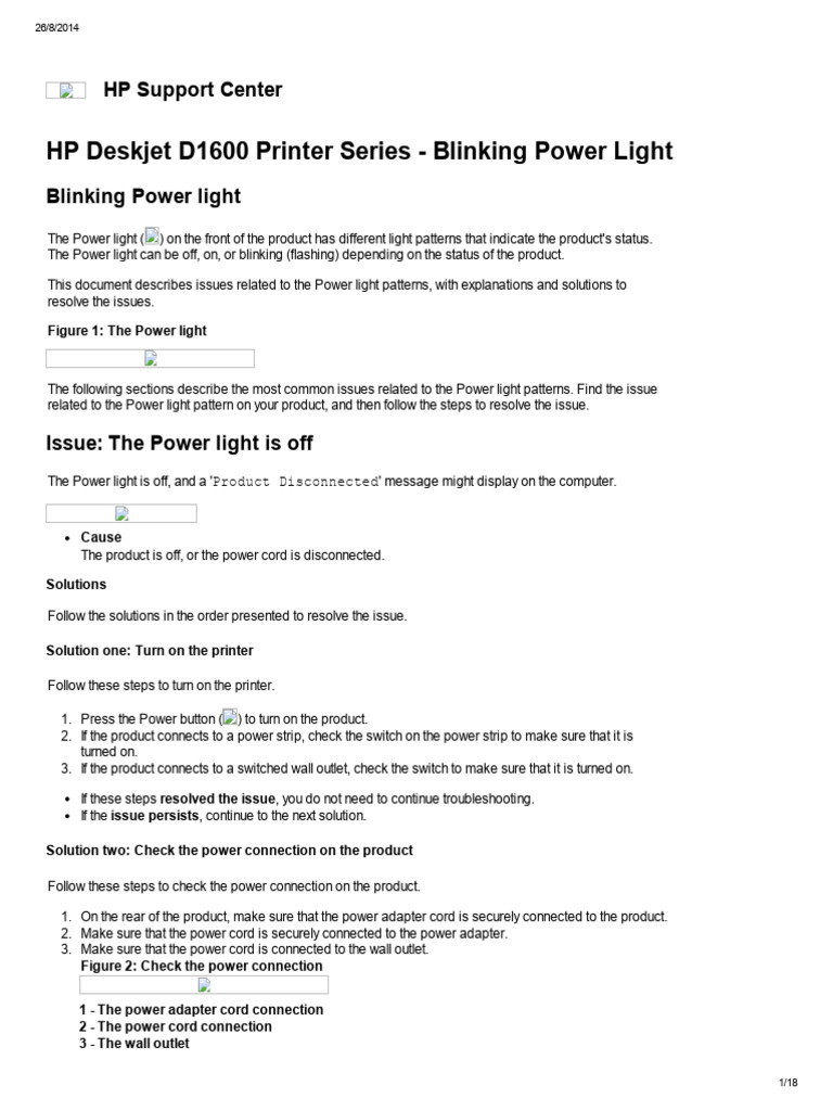 Print Troubleshooting D1600 HP | PDF | Printer (Computing) | Button ...