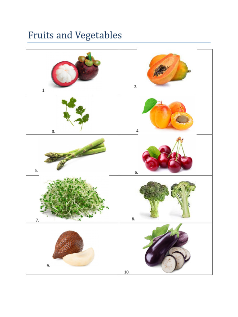 Fruits, Vegetables, and Crime Terms | PDF