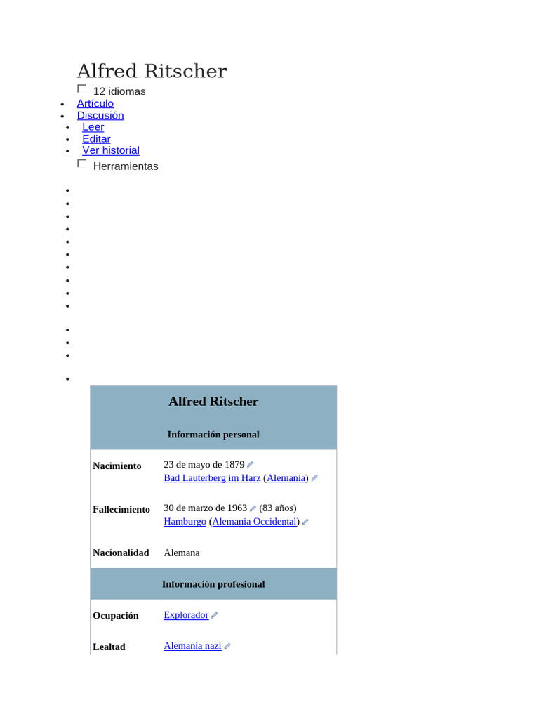 Alfred Ritscher | PDF