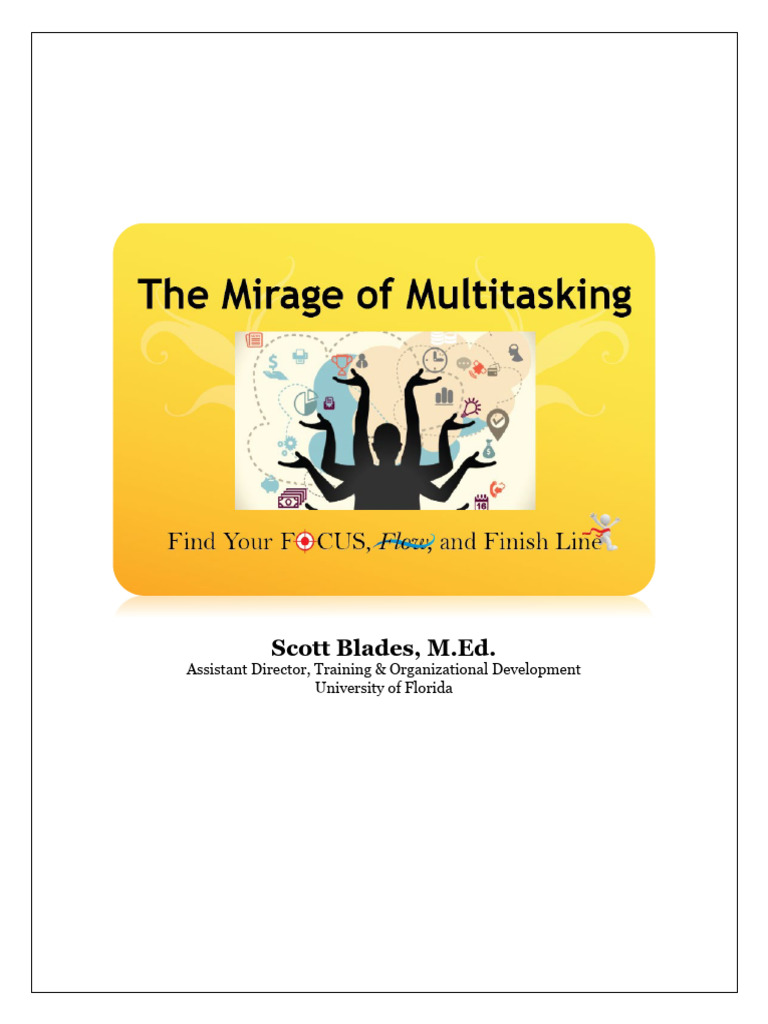 03.21.19 The Mirage of Multitasking Course Handout | PDF | Creativity ...