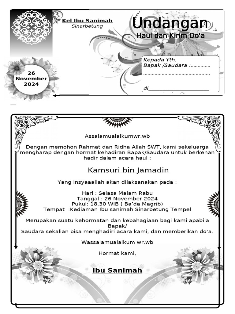 Undangan Riungan | PDF