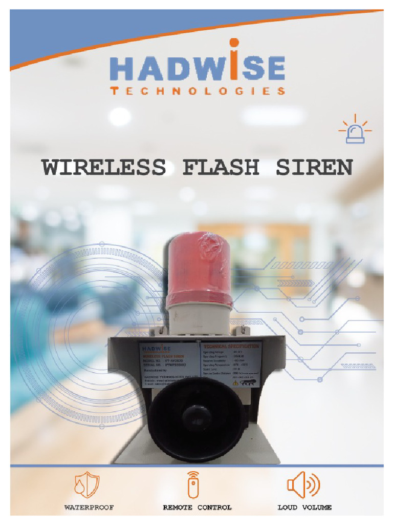 Wireless Flasher Siren | PDF