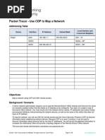 10.2.6 Packet Tracer - Use LLDP To Map A Network | PDF | Computer Network | Router (Computing)