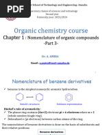 Nomenclature of Benzene Derivatives | PDF | Chemistry | Organic Chemistry