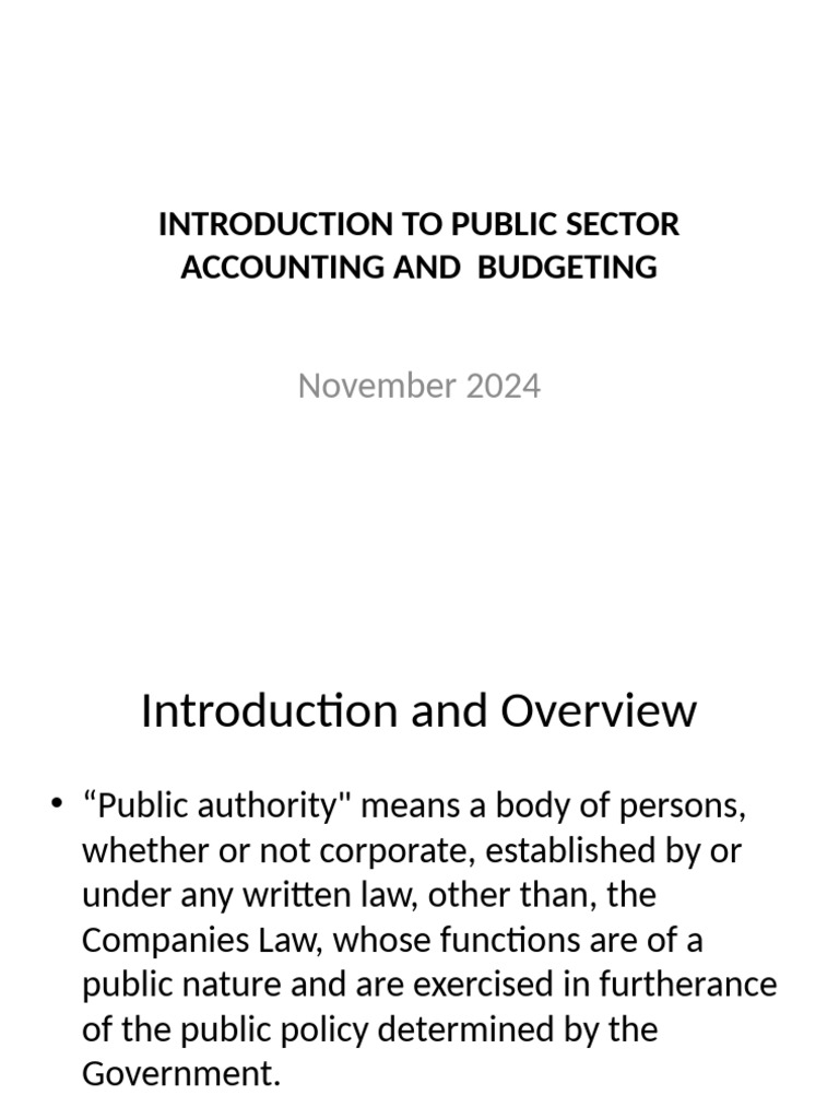 Public Sector Accounting & Budgeting Guide | PDF | Budget | Expense