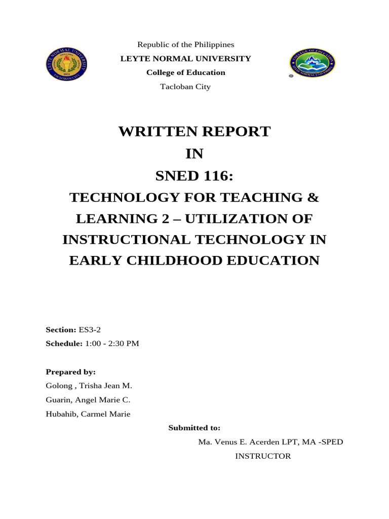 Written Report Lesson 6 - Sned 116 | PDF | Websites | Infographics