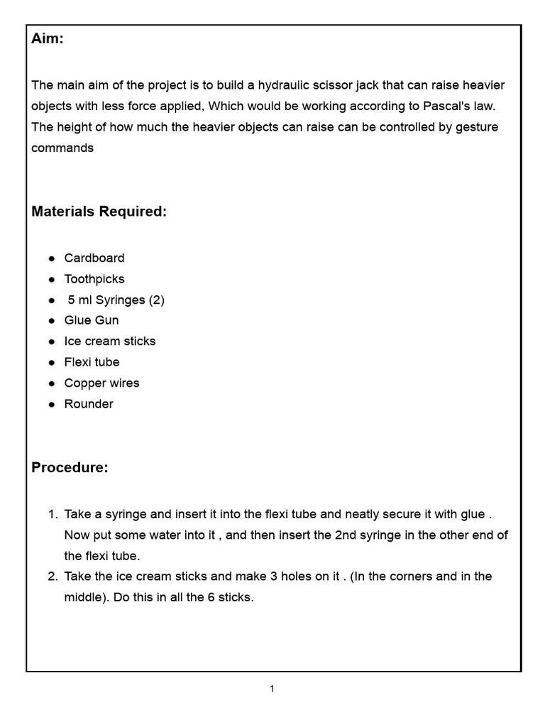 Physics Project Fluid Hydraulics | PDF | Fluid Dynamics | Viscosity