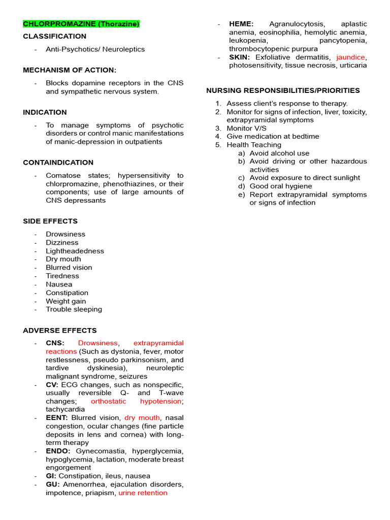 Anti Psychotics Local Anesthetics DRUG STUDY | PDF