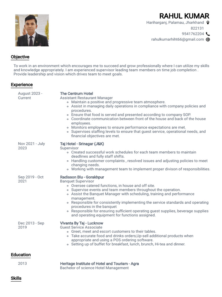 RAHUL’s resume | PDF | Business