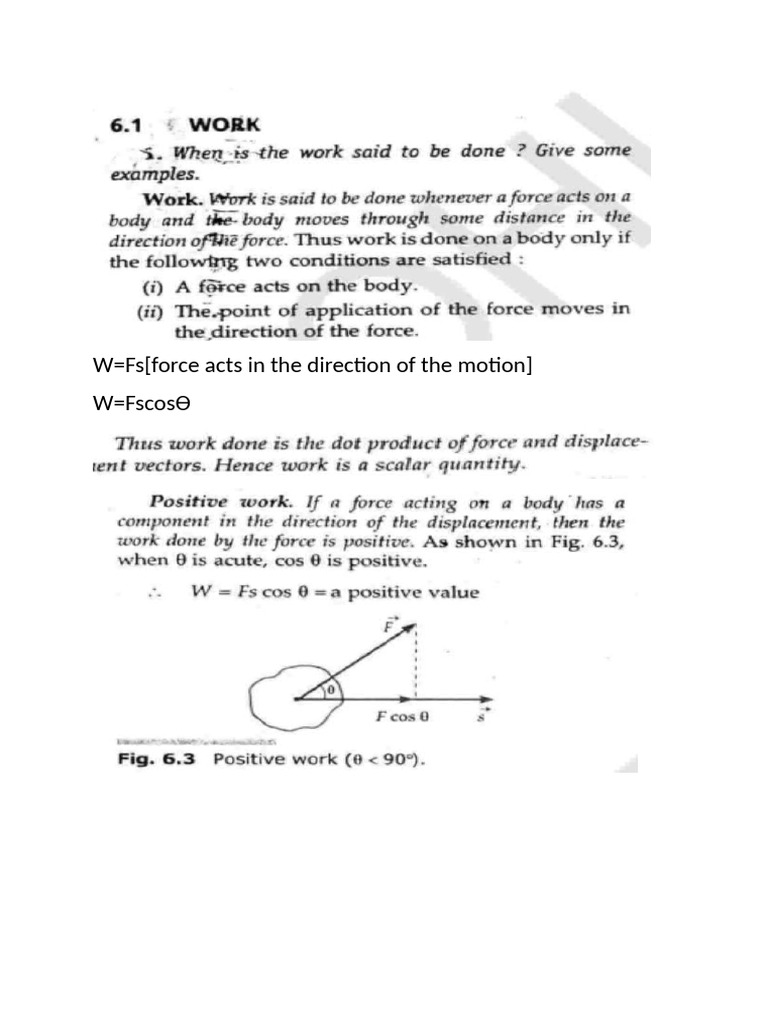 Work and Energy Principles Explained | PDF