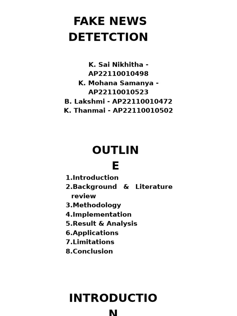 Fake News Detetction | PDF | Machine Learning | Accuracy And Precision