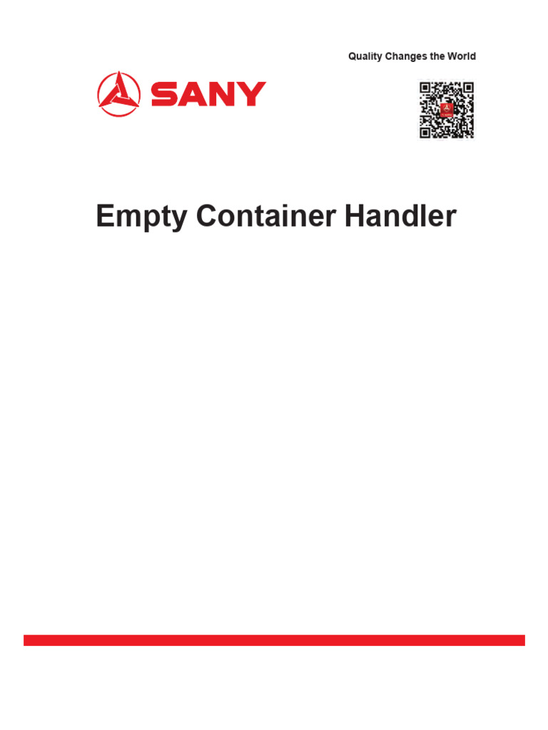 Empty Container Handler - Operation and Maintenance Manual | PDF