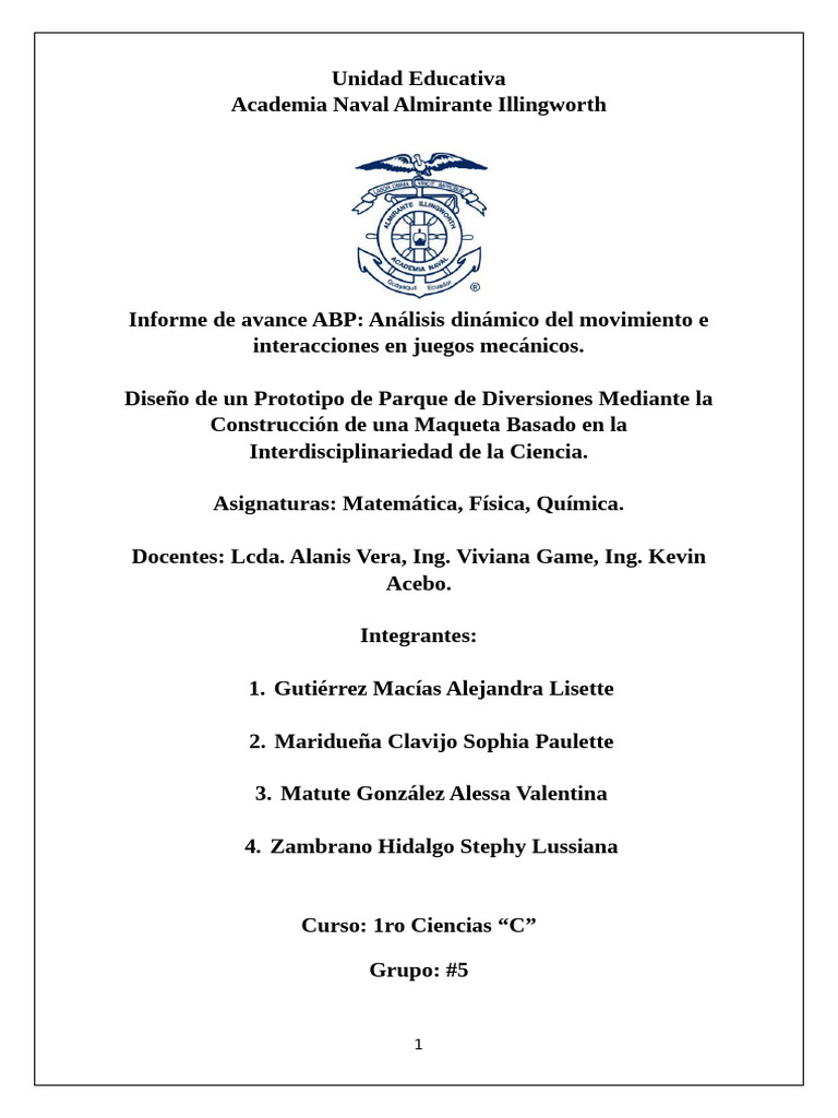 Informe ABP Tipos de Fuerzas | PDF | Fuerza | Fricción