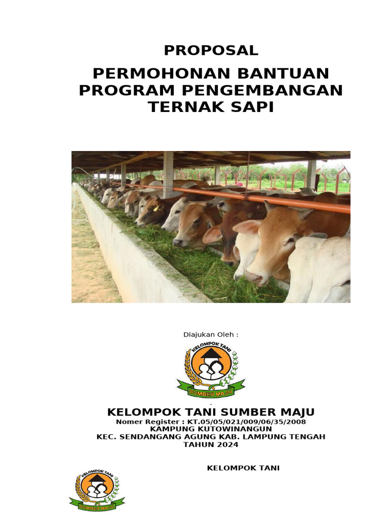 000 PROPOSAL TERNAK SAPI | PDF
