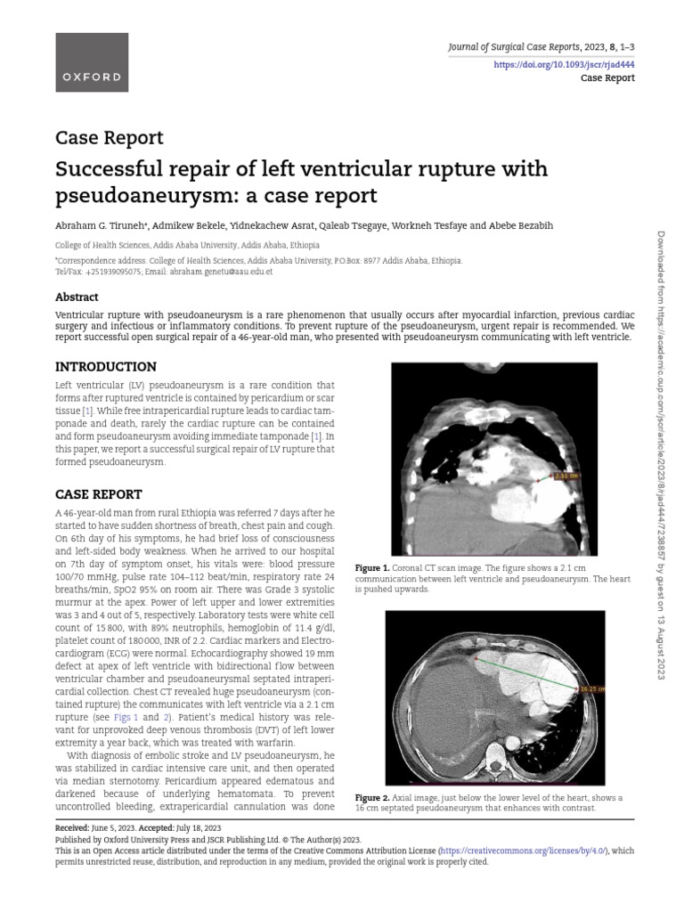 Successful_repair_of_left_ventricular_rupture_with_pseudoaneurysm | PDF ...