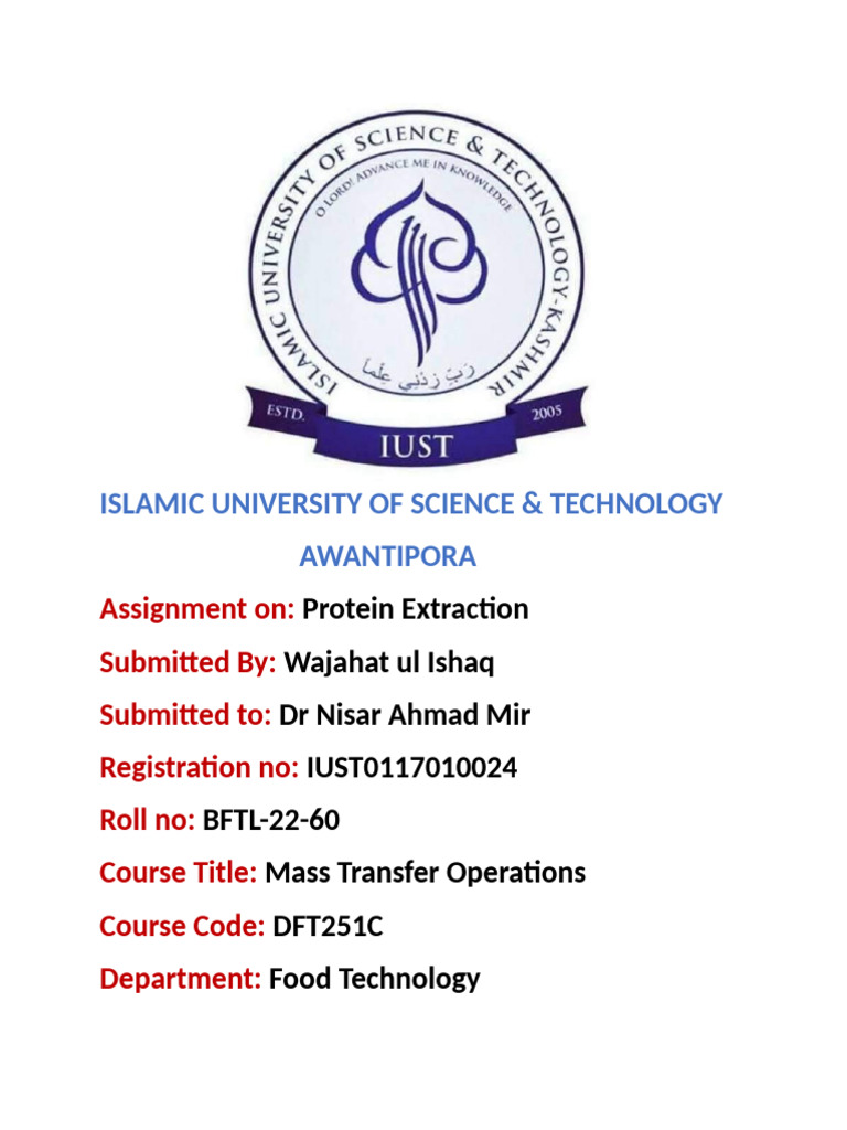 Islamic University of Science & Technology Awantipora | PDF