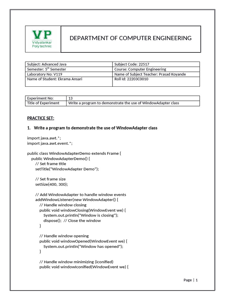 AJP PR 13(10) | PDF | Computer Engineering | Software Development AJP PR 13(10) | PDF | Computer Engineering | Software Development