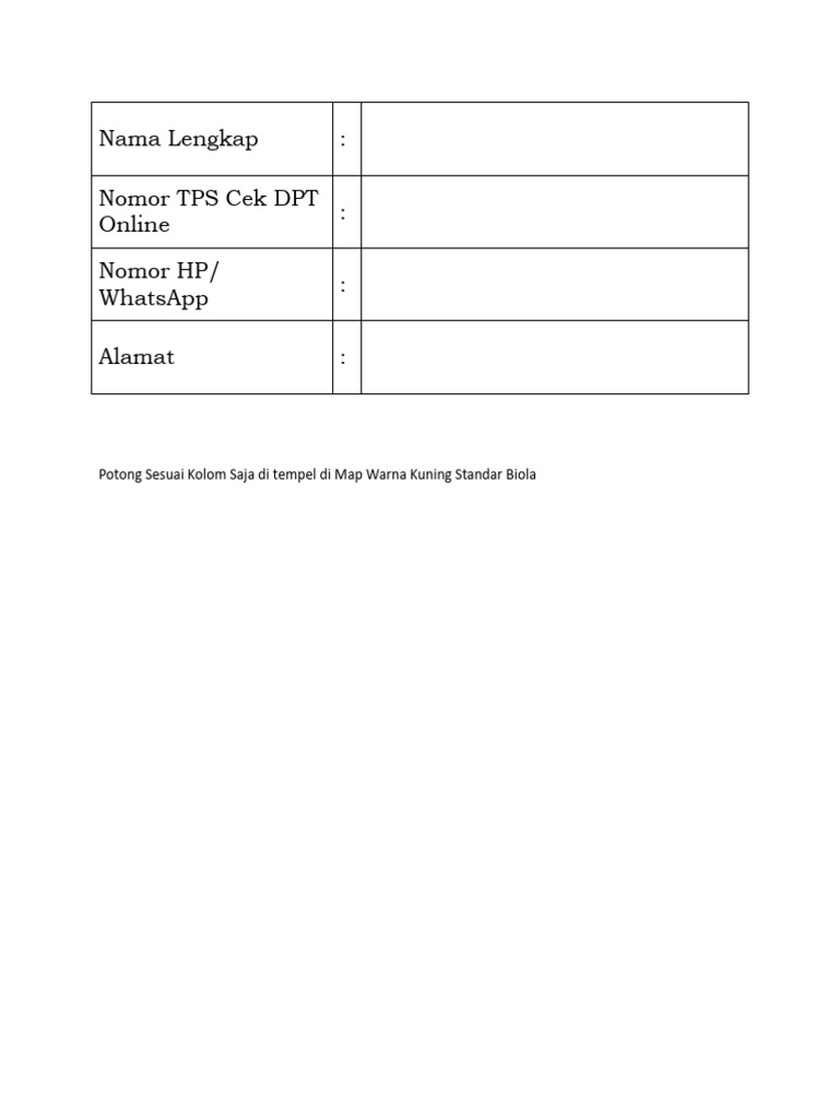 1. Form Tempelan Di Map Biola Warna Kuning | PDF