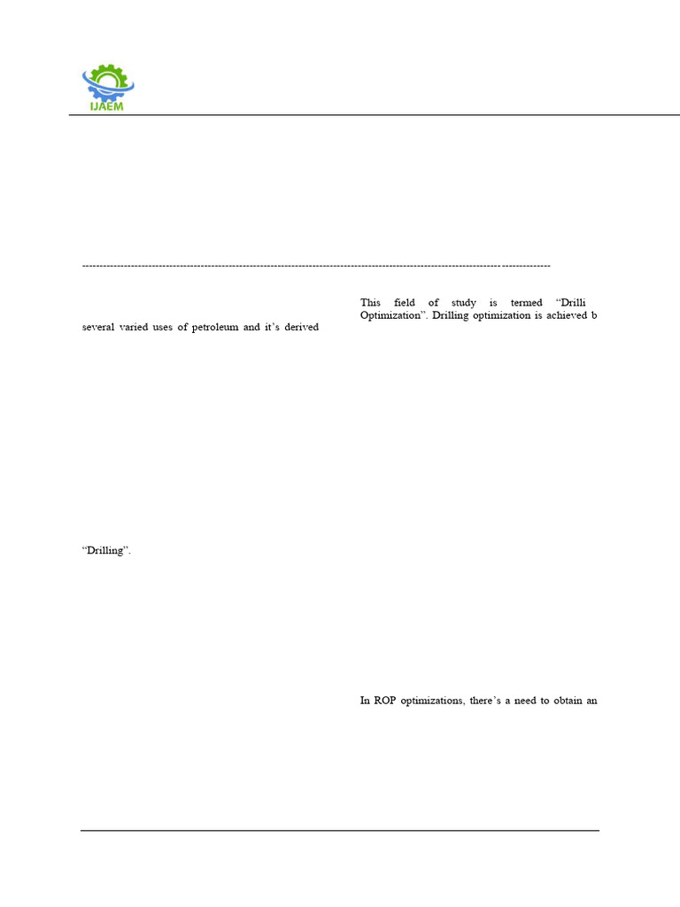 Optimizing Drilling Using Step Wise Linear Regression Rate of Penetration Model | PDF ...