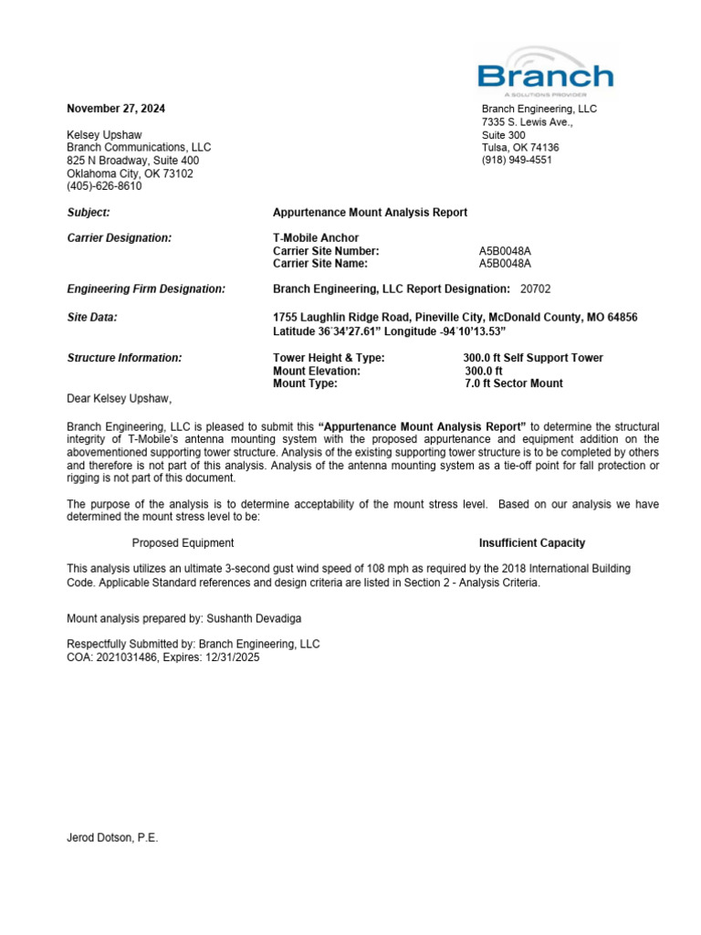 20702_A5B0048A_Failing Mount Analysis | PDF