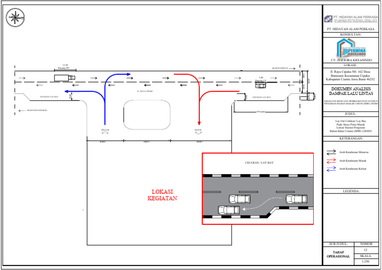 12.layout Celukan Spbu Cipaku Lalin000 | PDF