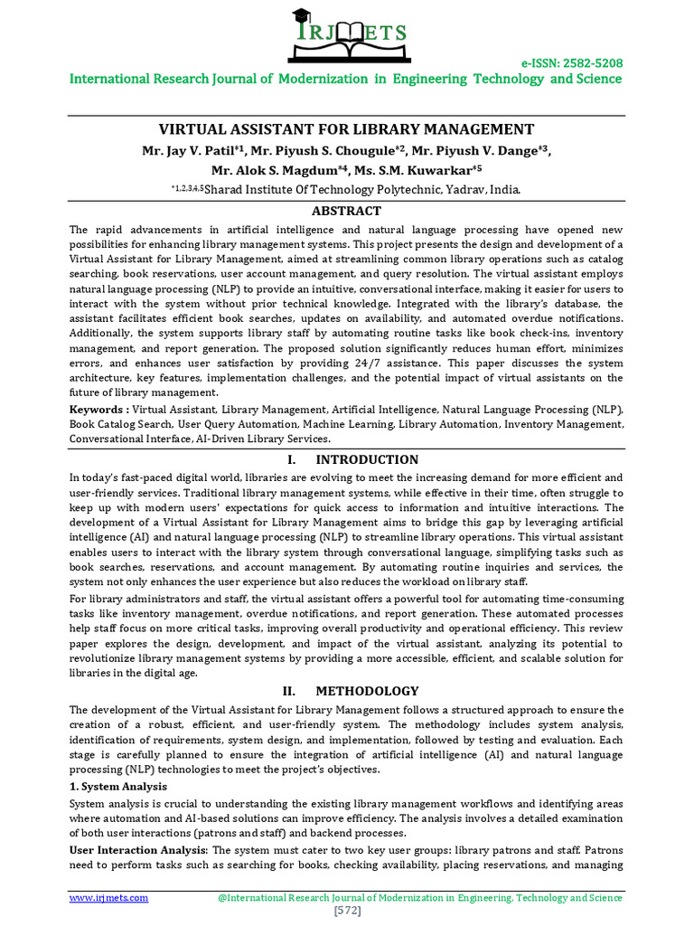 Library Management System | PDF | Databases | Usability