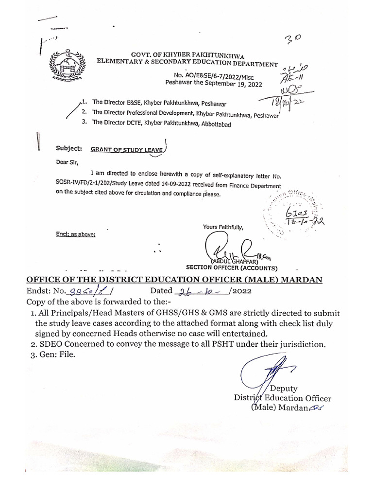 Study Leave | PDF