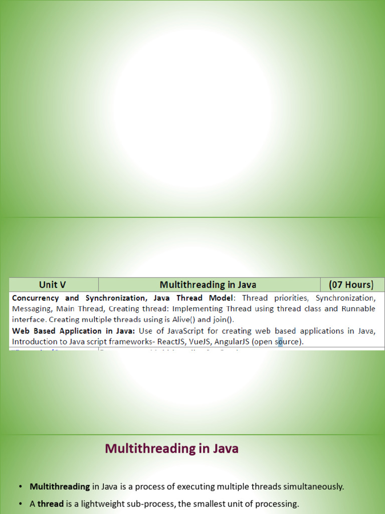 Unit 5 | PDF | Java Script | Thread (Computing)