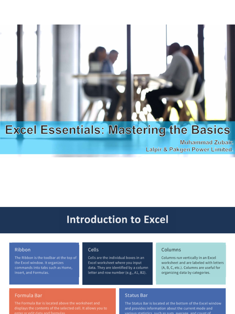 Day 1 - Mastering The Essentials - Excel | PDF