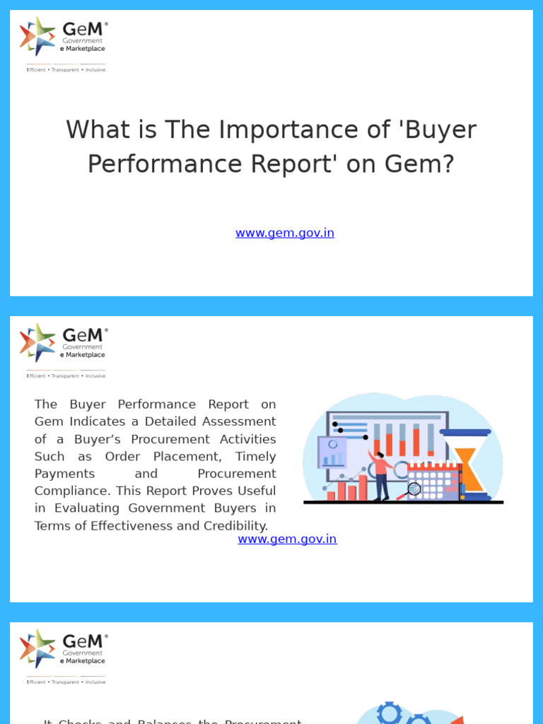 What Is The Importance of 'Buyer Performance Report' On Gem | PDF