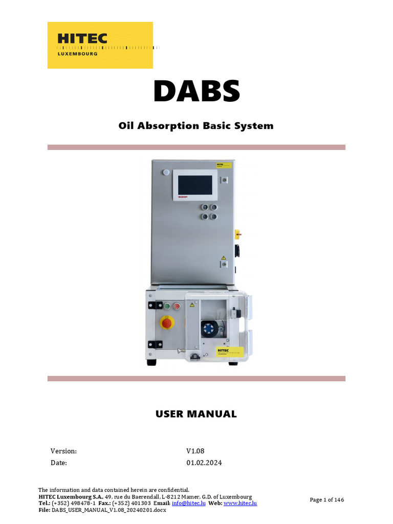 Dabs User Manual V1.08 20240201 | PDF | Menu (Computing) | Transport Layer Security