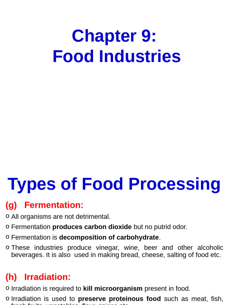Food Processing Techniques Guide | PDF
