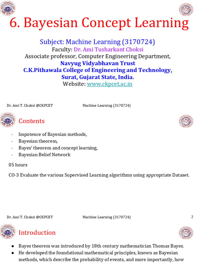 Unit 6 Pdf Statistical Classification Machine Learning