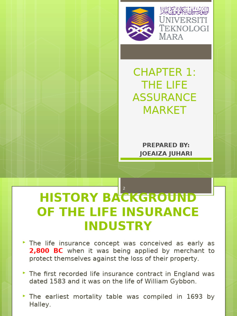 Topic 1 Life Insurance Market | PDF | Insurance | Life Insurance