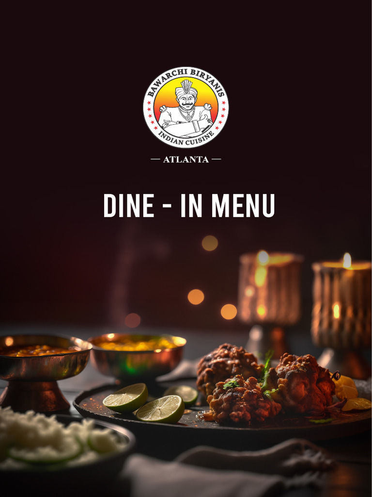 Dinein Menu | PDF | Indian Cuisine | Curry