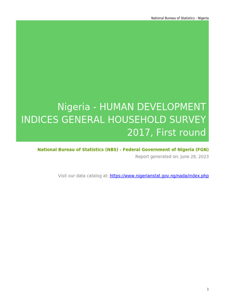 Ddi Documentation English 72 | PDF | Human Development Index | United ...