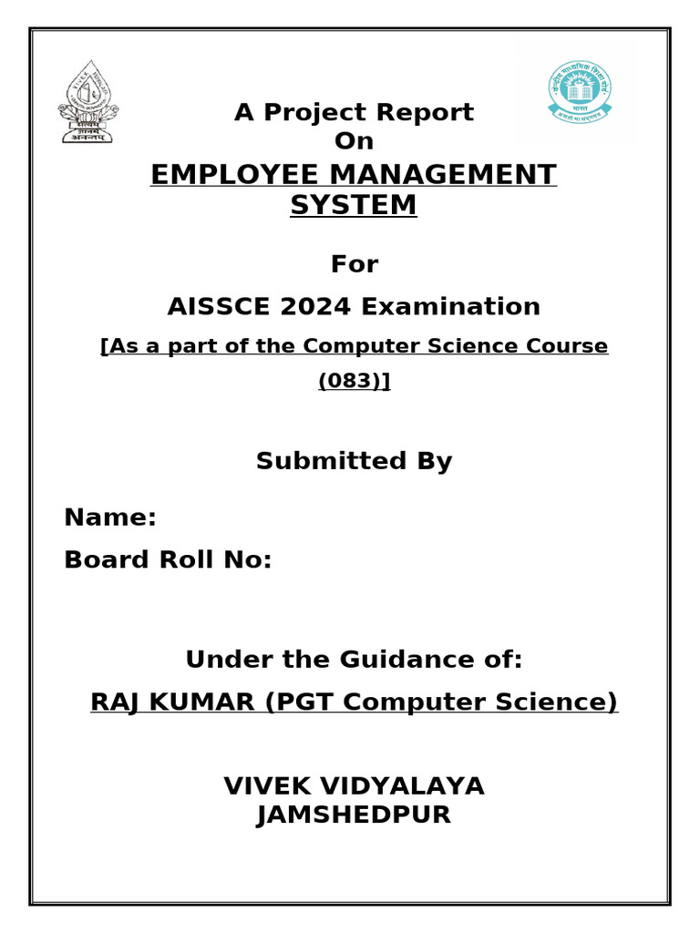 EMPLOYEE MANAGEMENT SYSTEM | PDF | Databases | My Sql