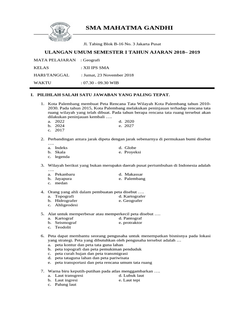 GEO KELAS 12 IPS (baru) 234 | PDF