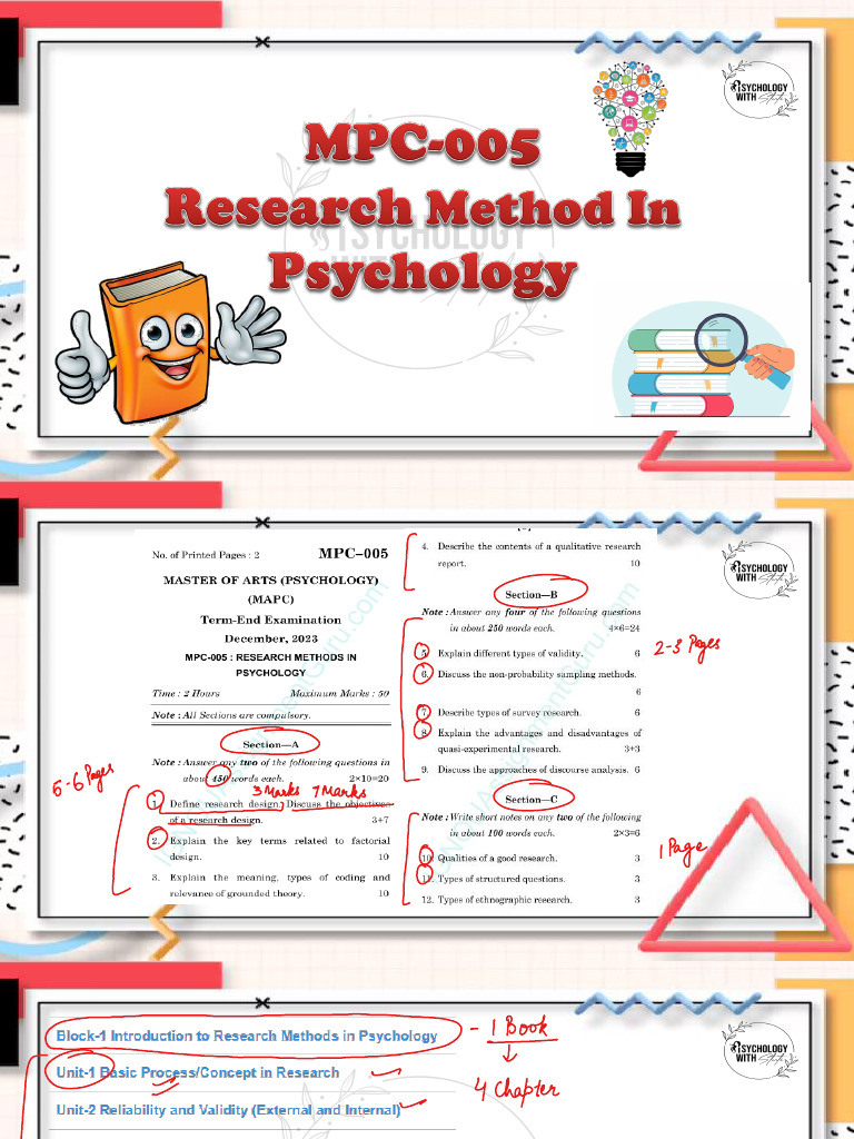 MPC005 - Research - Methodology - Notes - Free - Session - by ...