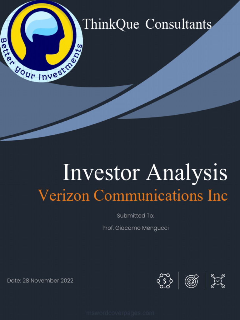 Verizon - Final Team Report | PDF | Verizon Communications | Taxes